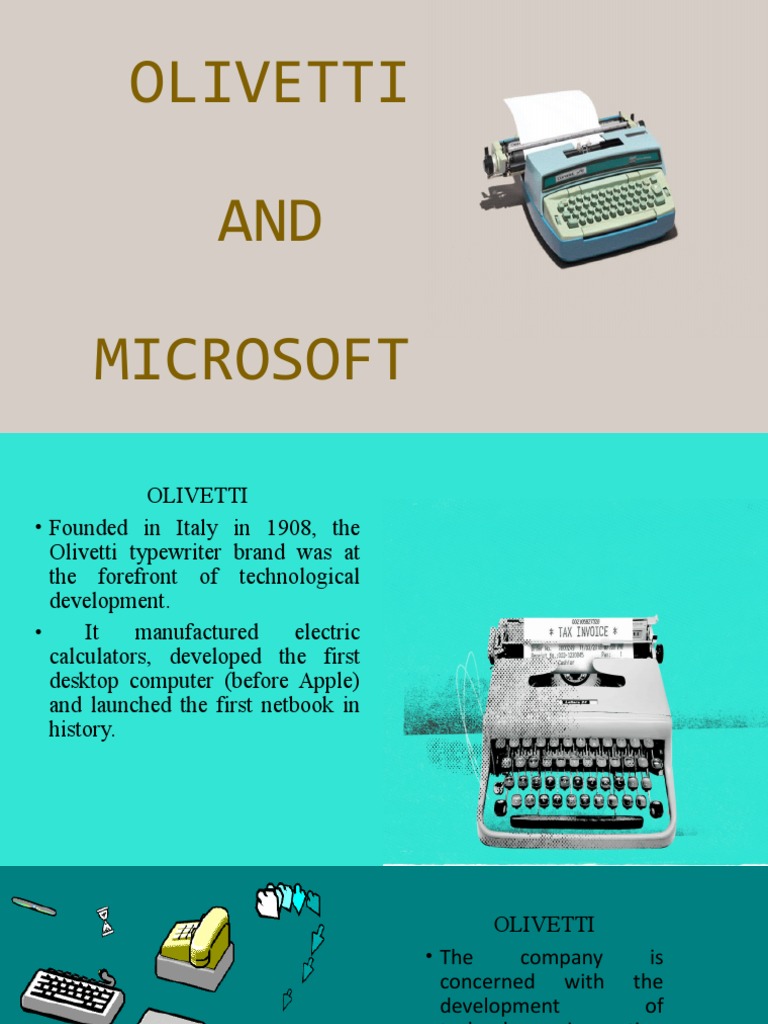 Olivetti and Microsoft | PDF | Microsoft | Microsoft Windows