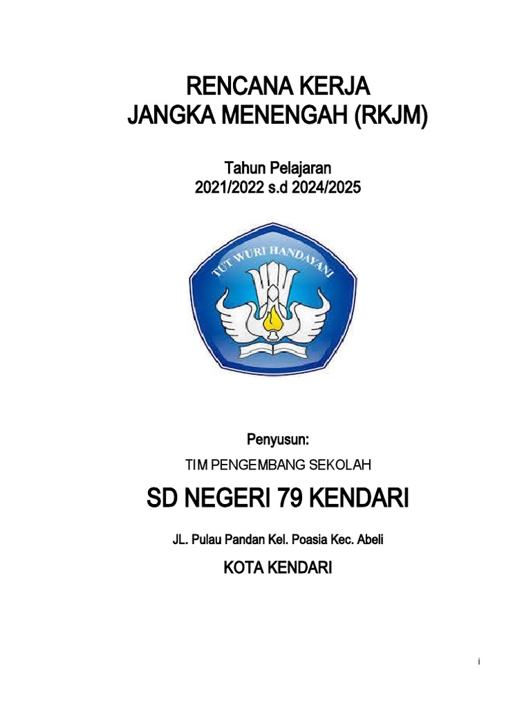 RKJM SD Negeri 79 Kendari 2021-2025 | PDF