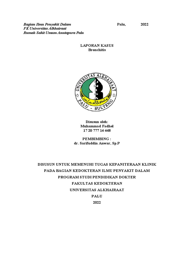 Laporan Kasus Bronkitis | PDF