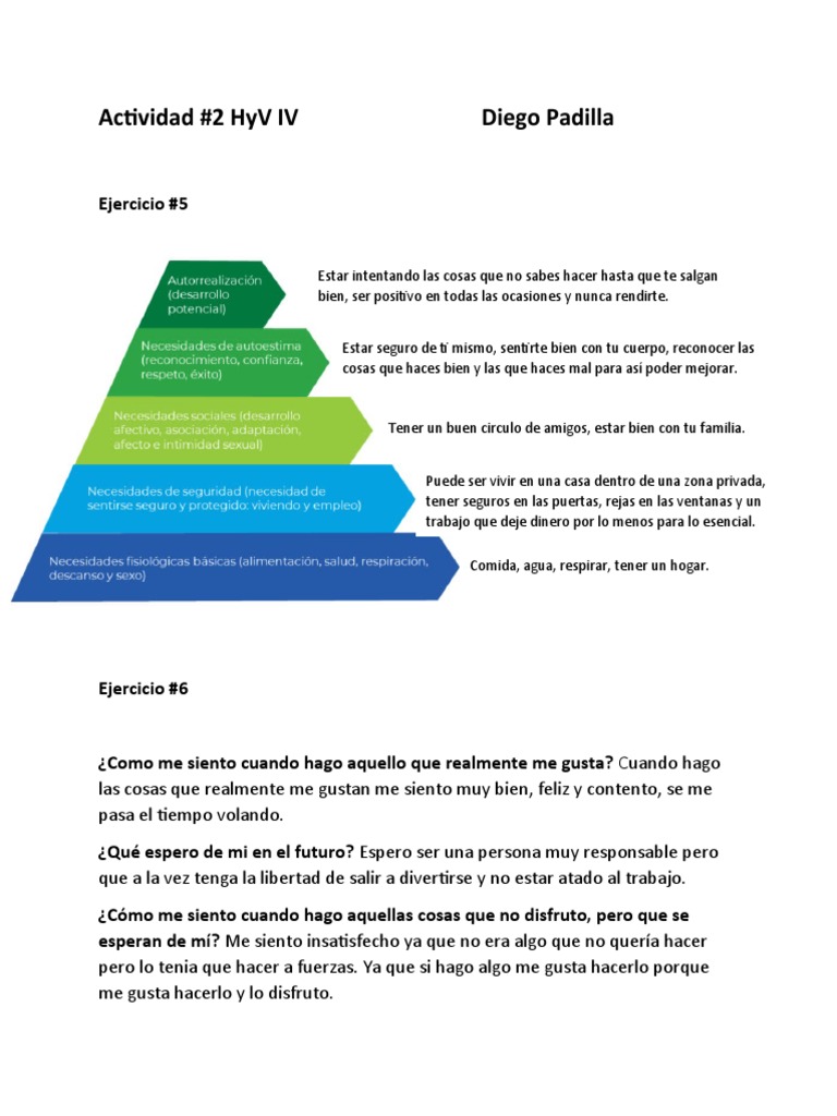 Actividad #2 HyV IV | PDF