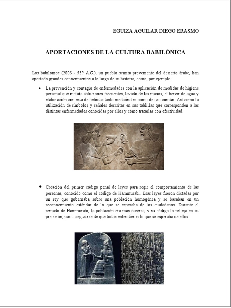 Cultura Babilónica | PDF | Babilonia | Mesopotamia