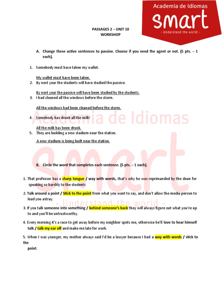 Passages 2 - Unit 10 | PDF