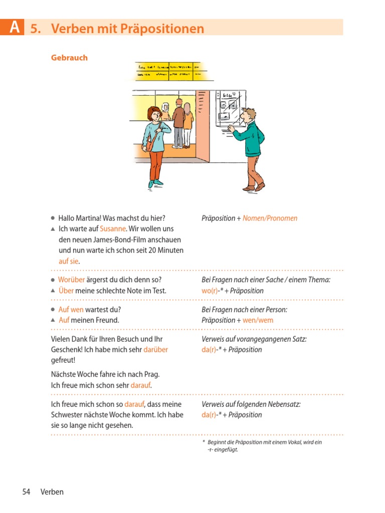 Verben Mit Prapositionen | PDF