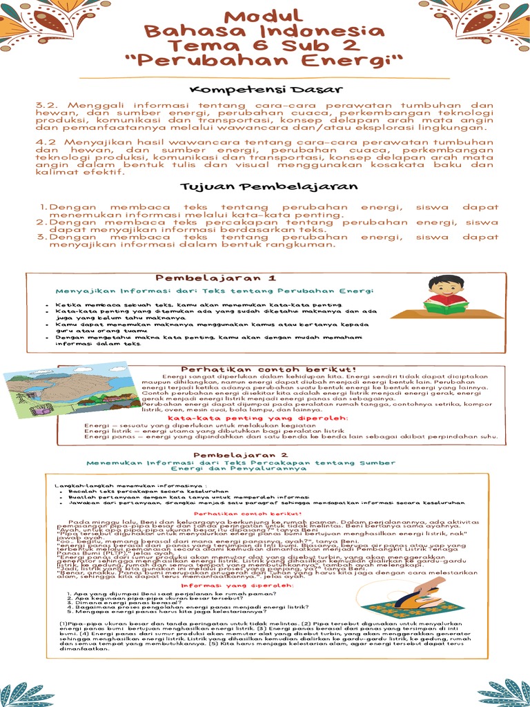 Modul BINDO Tema 6 Sub 2 | PDF