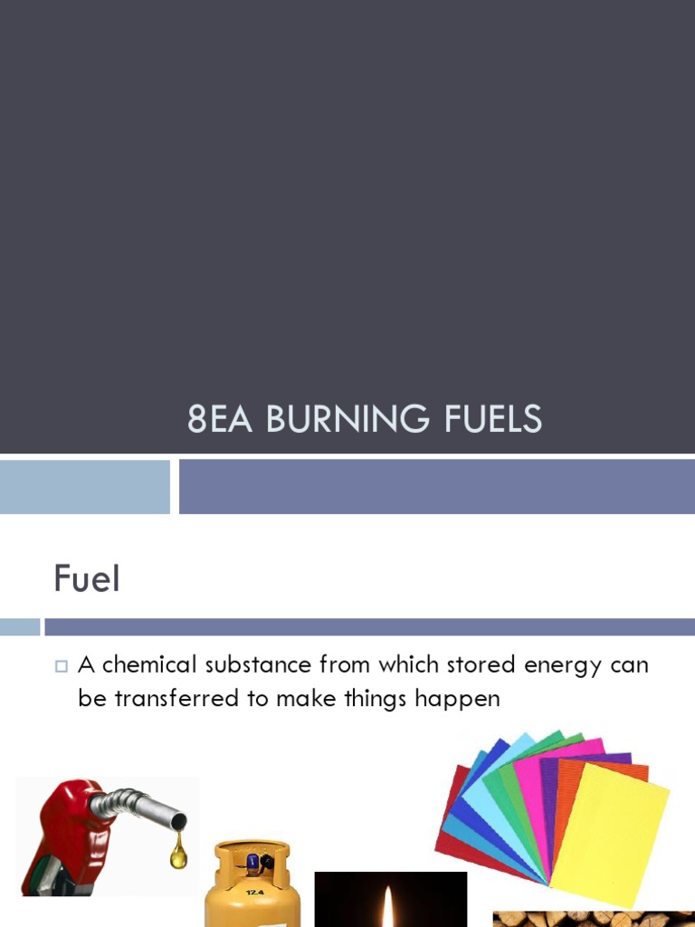 8ea Burning Fuels | PDF