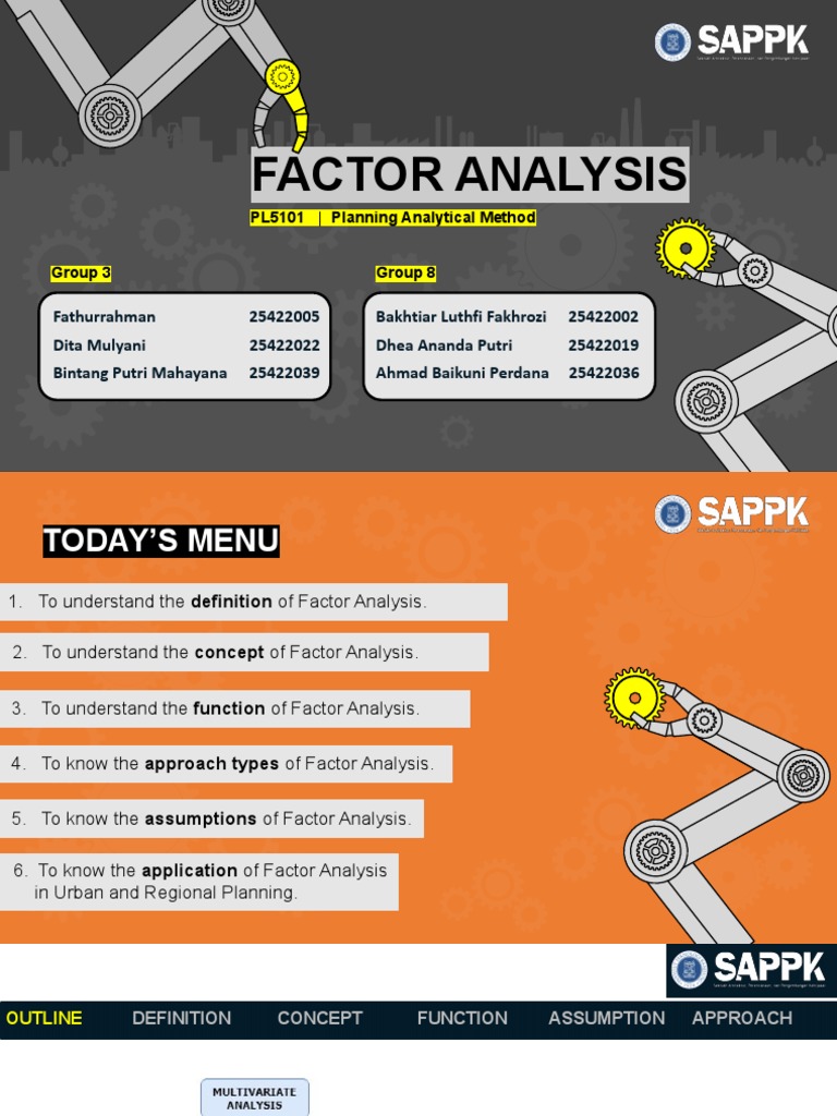Factor Analysis Group 3 And 8 Pdf Principal Component Analysis Factor Analysis