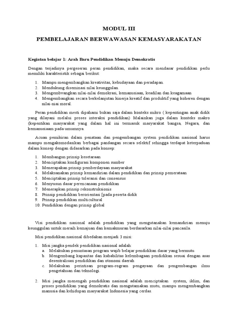 Resume PBK MODUL 3 | PDF