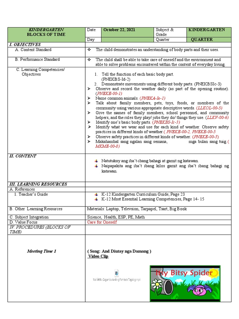 1ST Co Plan - W7 | PDF | Behavior Modification | Learning