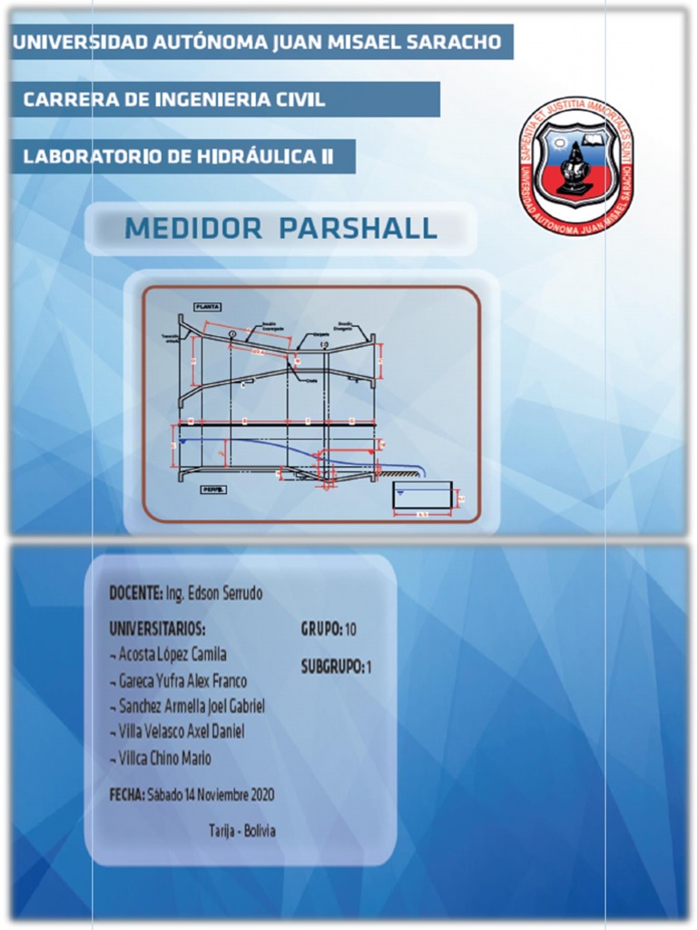 Parshall | PDF | Medición | Dinámica de fluidos