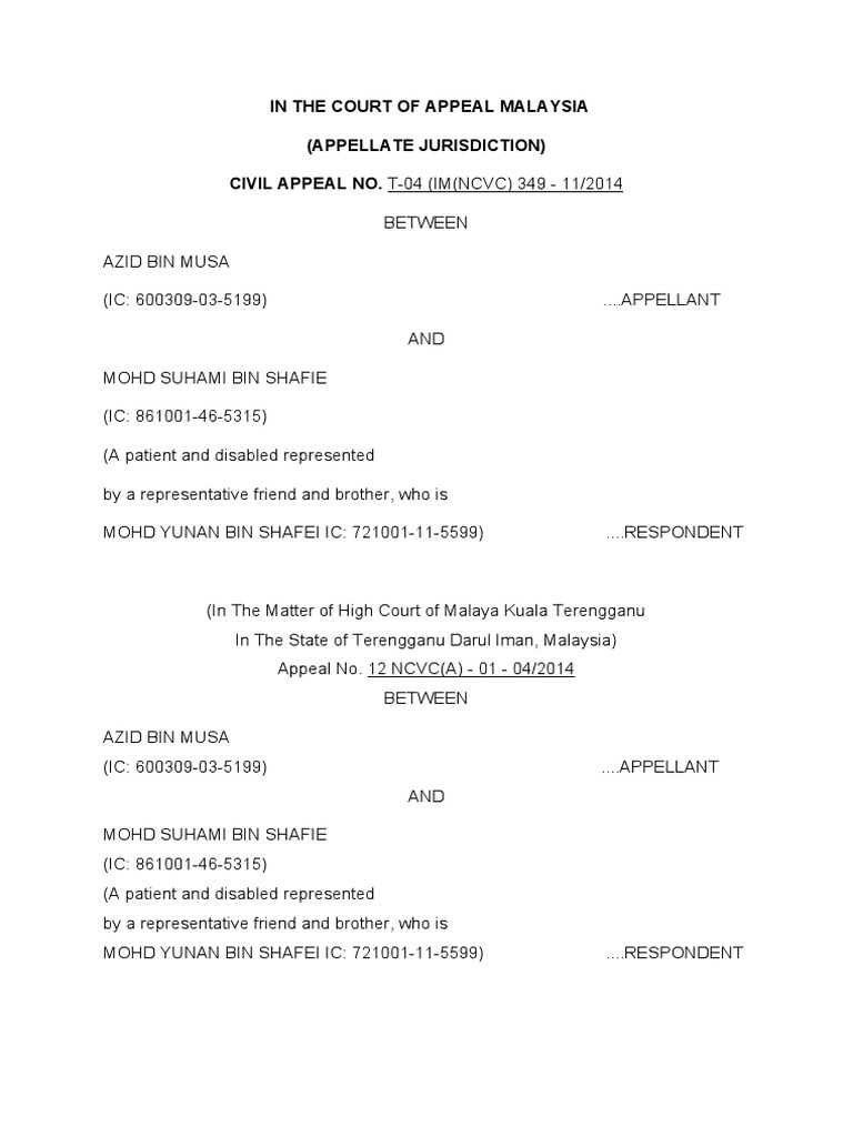 19 - A2 (B) R - Written Submission | PDF | Lawsuit | Appeal