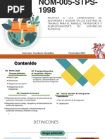 Seguridad en Sustancias Químicas NOM-005 | PDF | Ventilación (Arquitectura) | Incendios