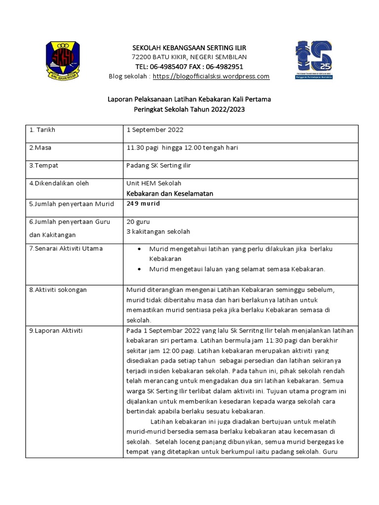 Laporan Kebakaran | PDF