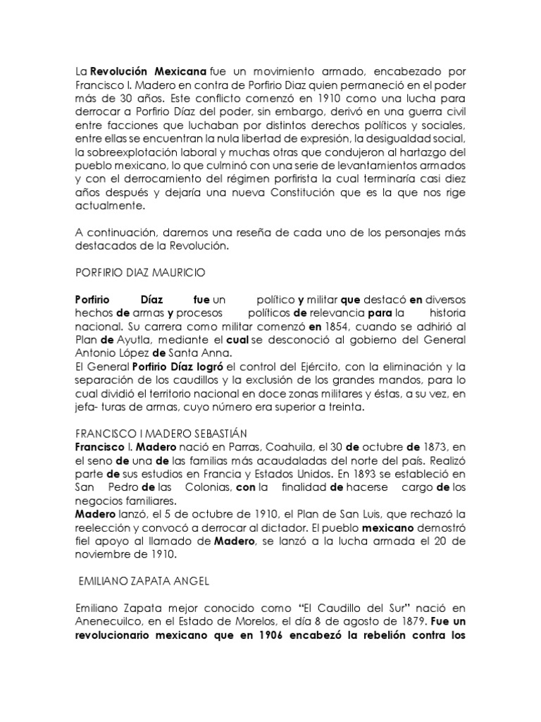 Biografía de María Quinteras de Merás | PDF | revolución mejicana ...