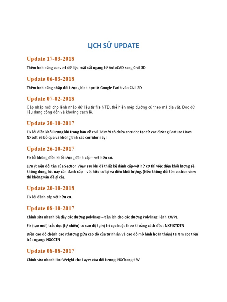 Lich Su Update | PDF