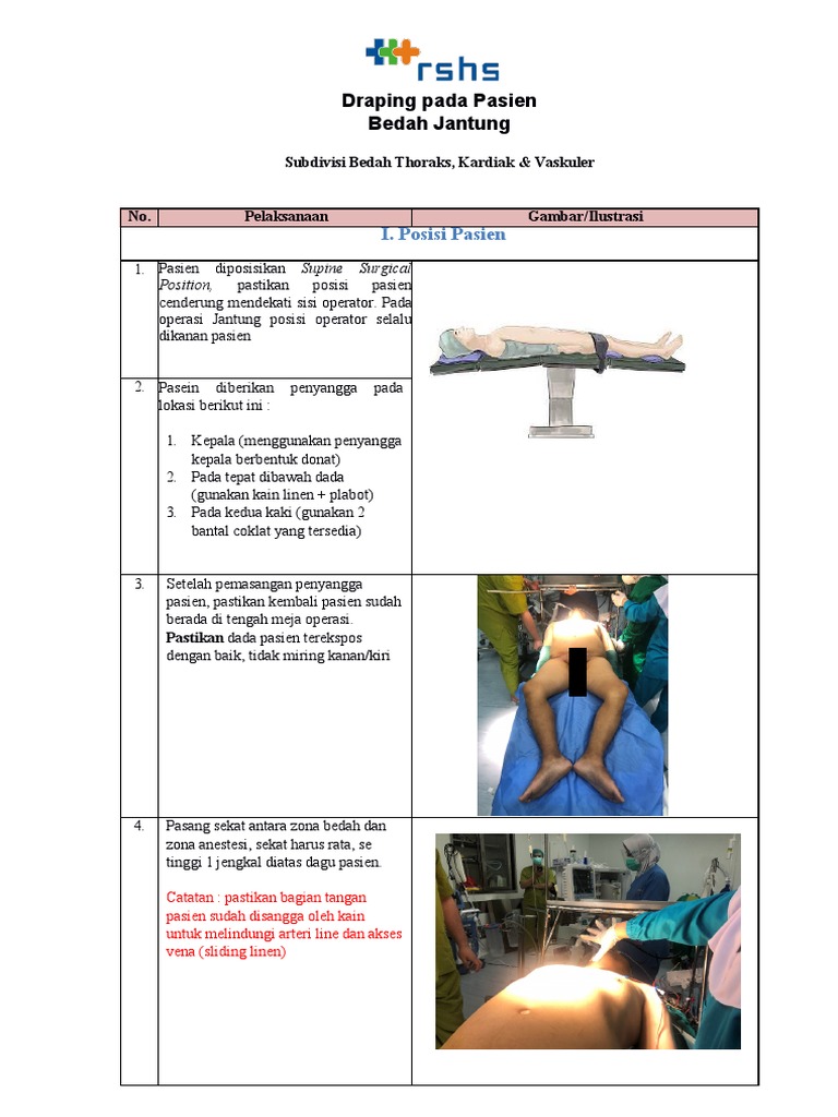 Draping Pada Operasi Bedah Jantung-1 | PDF