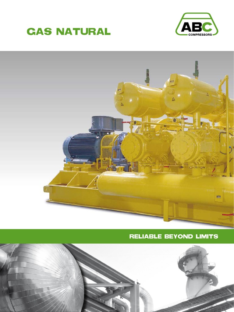 Compresores ABC para Gas Natural | PDF | Refrigeración | Gas natural