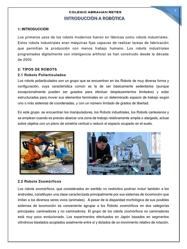 Introduccion Robotica Primero y Segu | PDF | Android (robot) | Robot Introduccion Robotica Primero y Segu | PDF | Android (robot) | Robot
