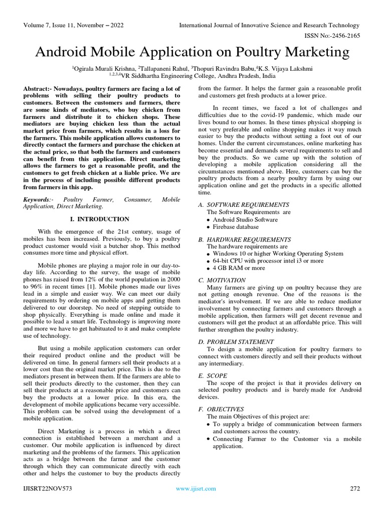 Android Mobile Application On Poultry Marketing | PDF Android Mobile Application On Poultry Marketing | PDF