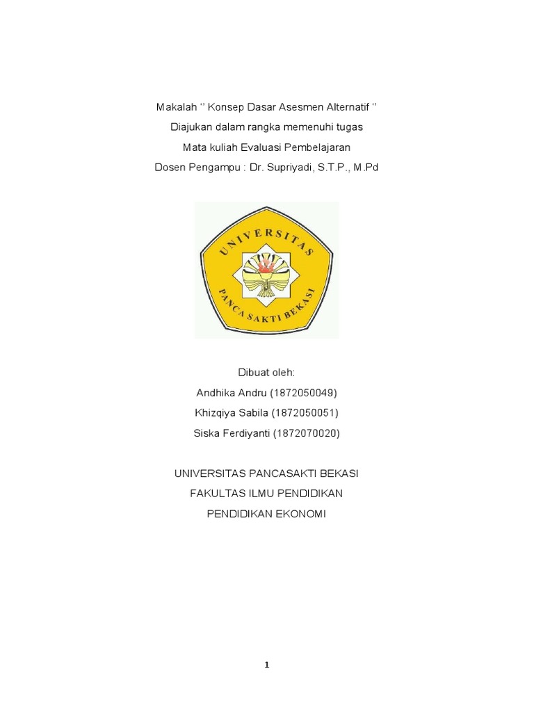 Makalah Evaluasi Pembelajaran | PDF