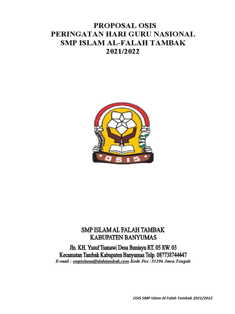 Proposal Kegiatan Osis | PDF