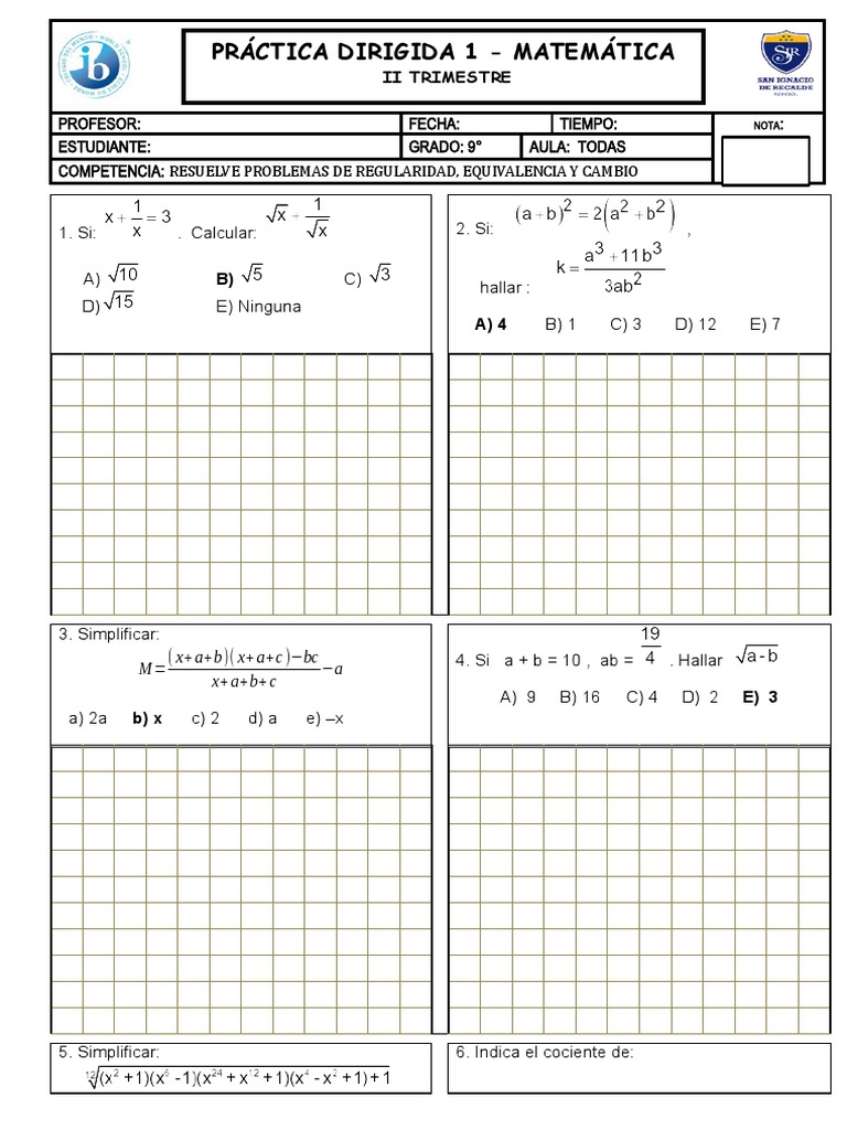 Practica Dirigida 1 1 | PDF