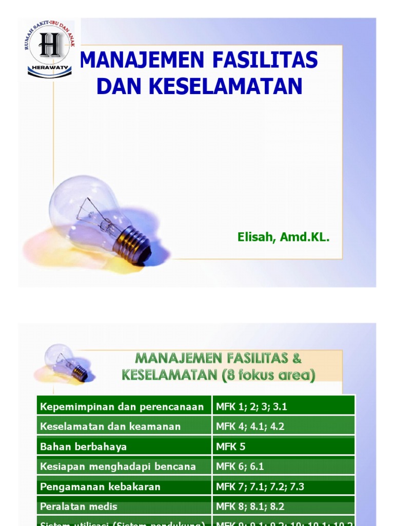 MATERI Manajemen-Fasilitas-Keselamatan-MFK | PDF