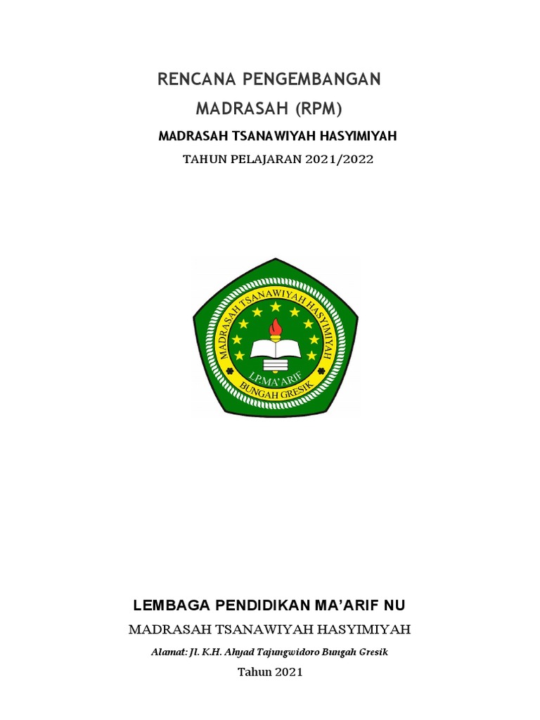 Rencana Pengembangan Madrasah (RPM) | PDF