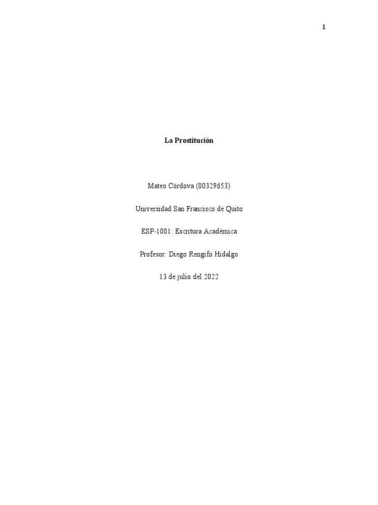 La Prostitución Pdf Prostitución Feminismo