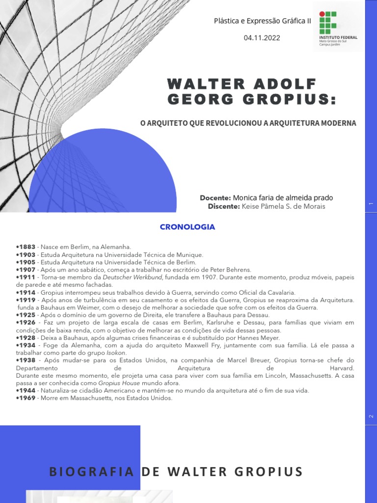 Walter Adolf Georg Gropius | PDF