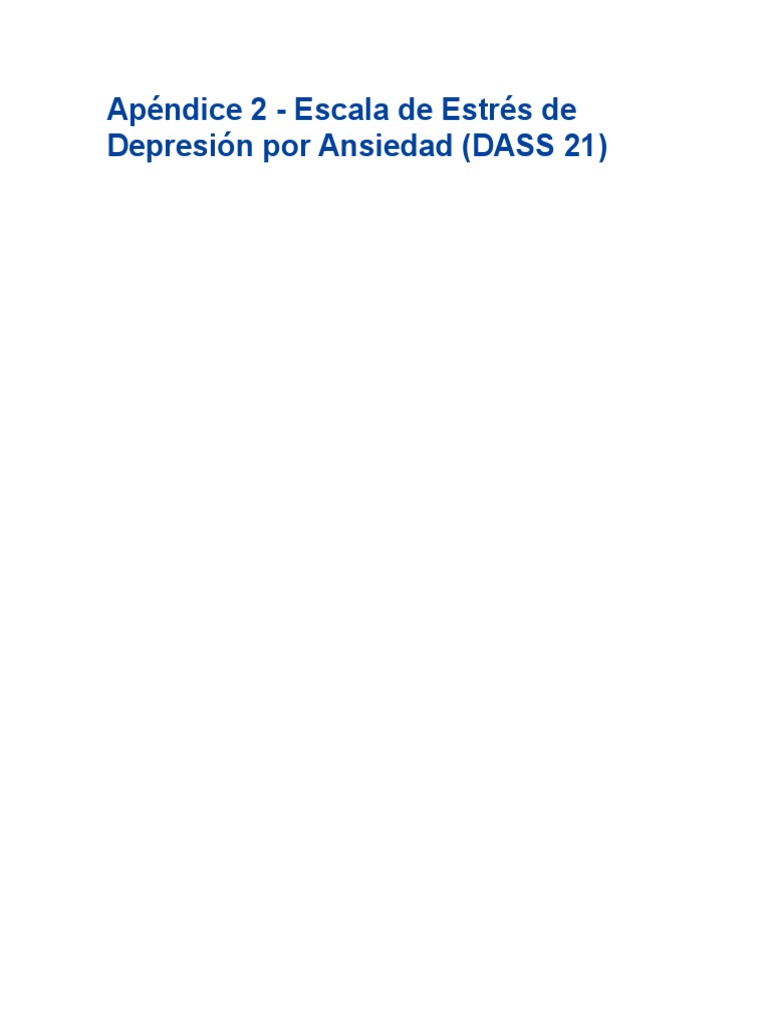 Dass 21 Instrumento y Patron de Correccion | PDF