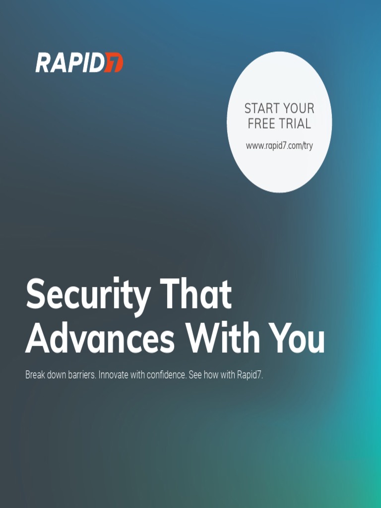 Rapid7 Product Brochure | PDF | Cloud Computing | Vulnerability (Computing)