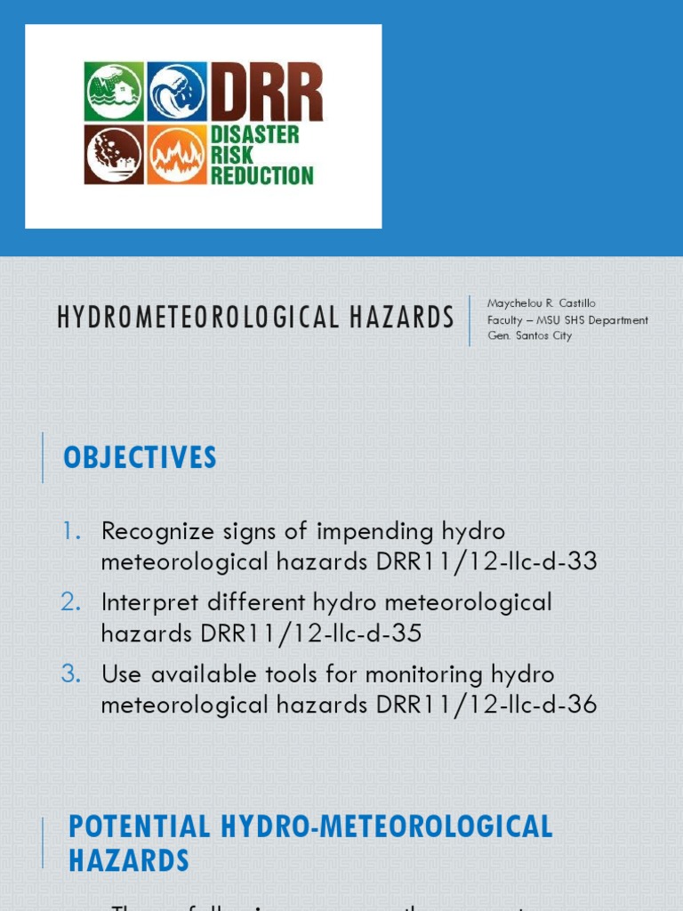 08 DRRR Learning Materials Week 8 - Hydrometeorological Hazards | PDF | Thunderstorm | Tropical ...