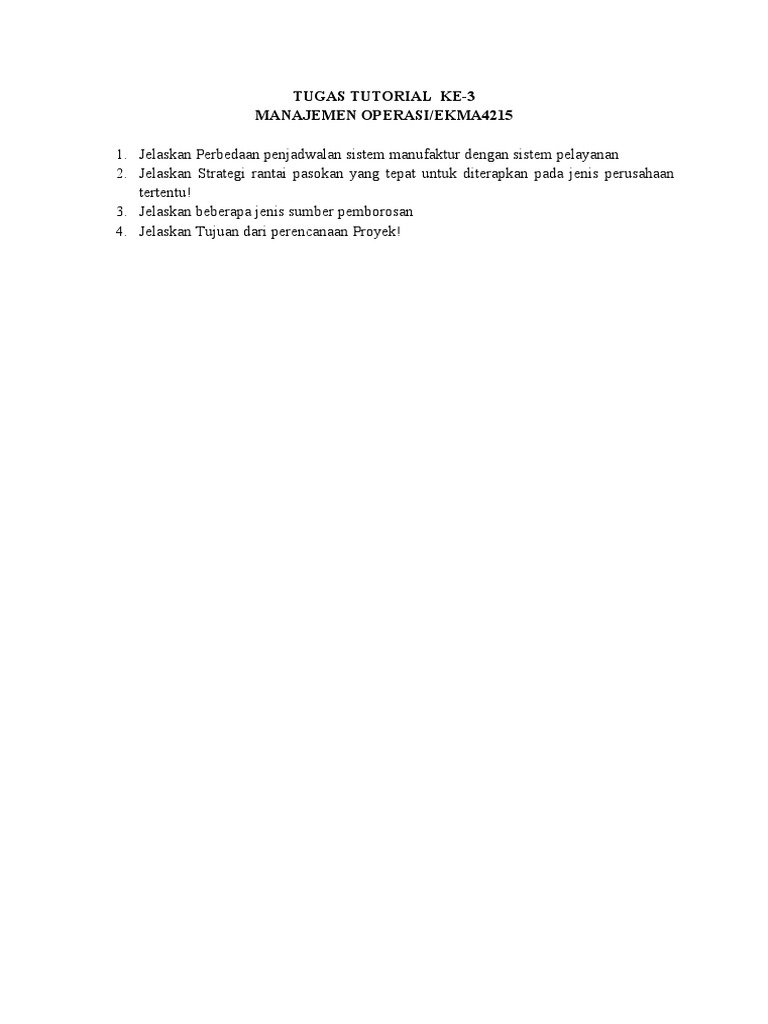 Tugas Tutorial Ke 3 | PDF