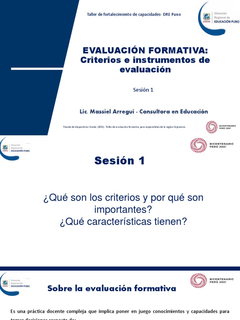 Criterios e instrumentos de evaluación formativa | PDF | Evaluación | Aprendizaje