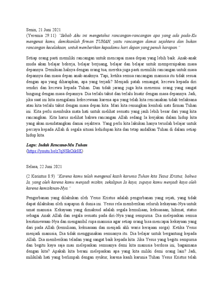 Bahan PA 21-26 Juni 2021 | PDF