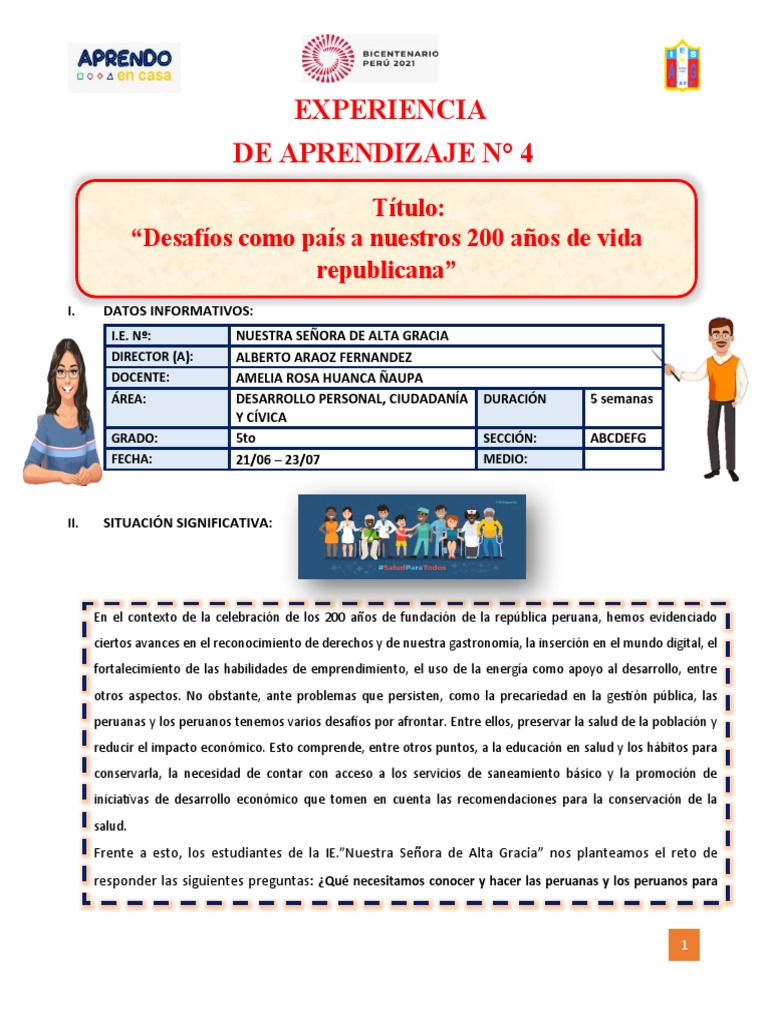 Exp. Aprendizaje Nº4 5º DPCC | PDF | Democracia | Ideologías políticas