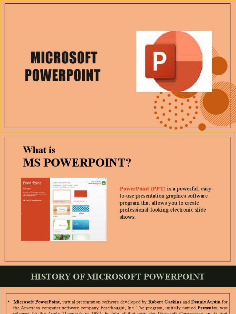 A Comprehensive Overview of the History and Features of Microsoft PowerPoint | PDF | Microsoft ...