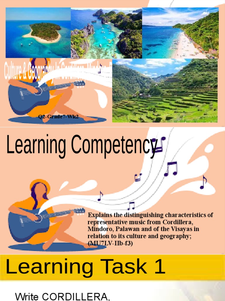 Q2-MUSIC7-Module2 (Culture - Geography in Cordillera, Mindoro, Palawan ...