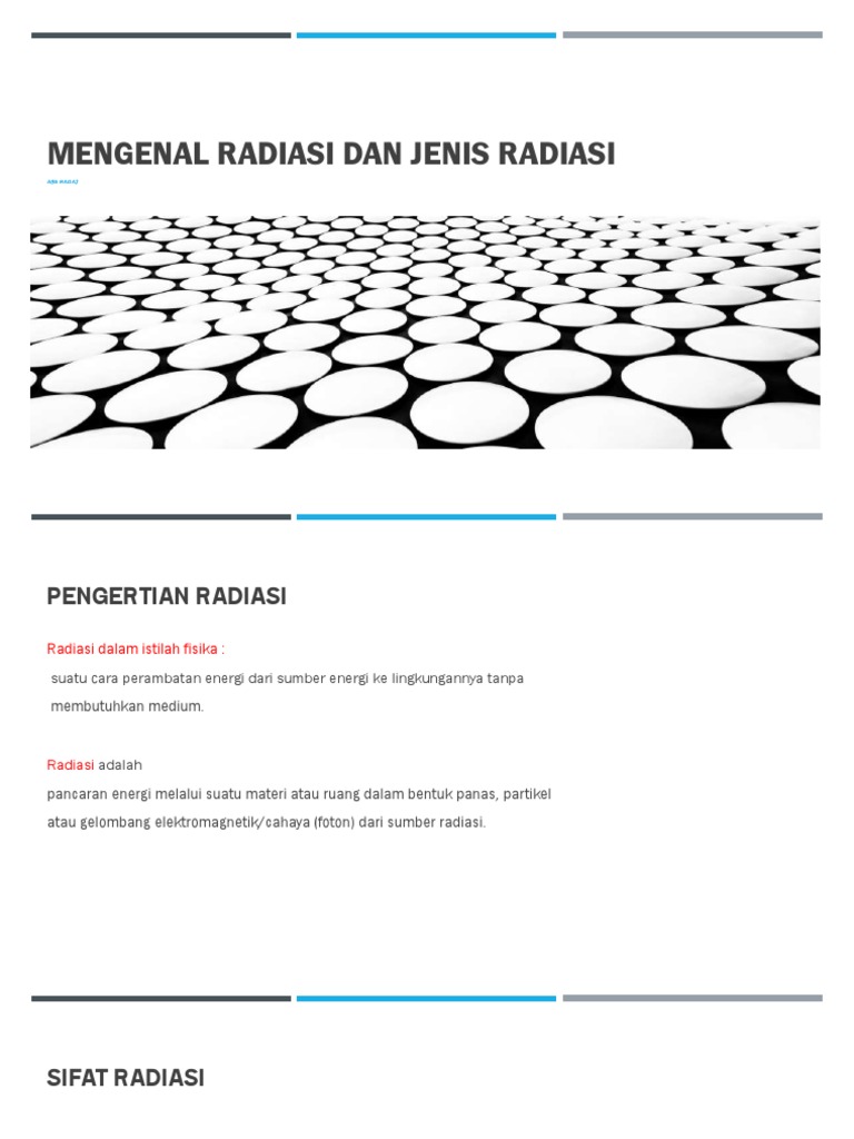 Mengenal Radiasi Dan Jenis Radiasi | PDF