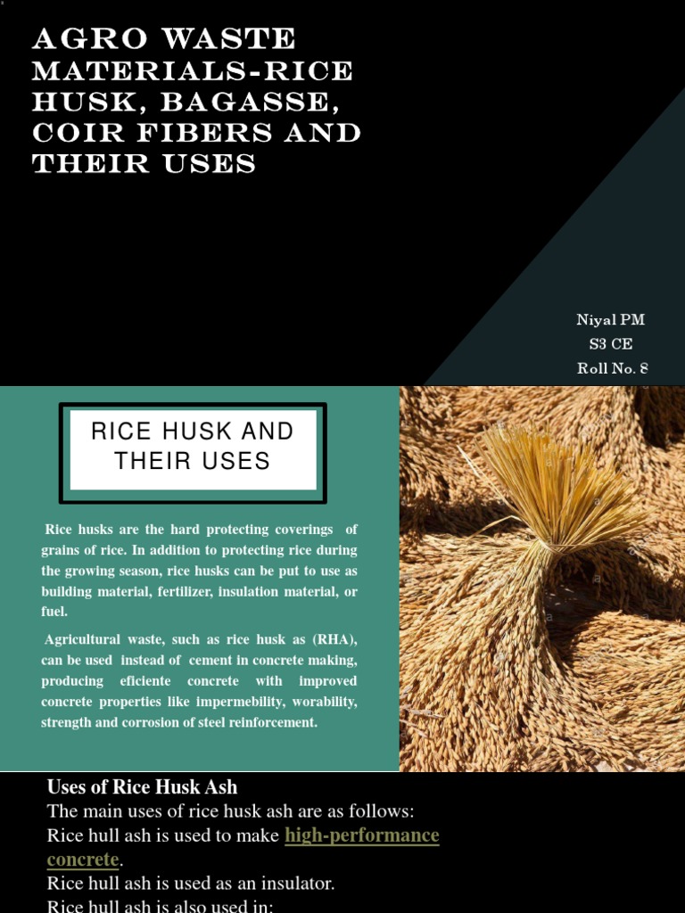Agro Waste Materials - Niyal | PDF | Concrete | Cement