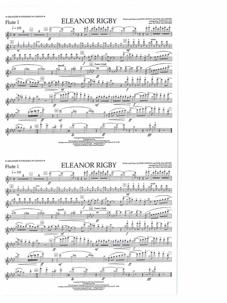 Eleanor Rigby MARCHING BAND Parts | PDF