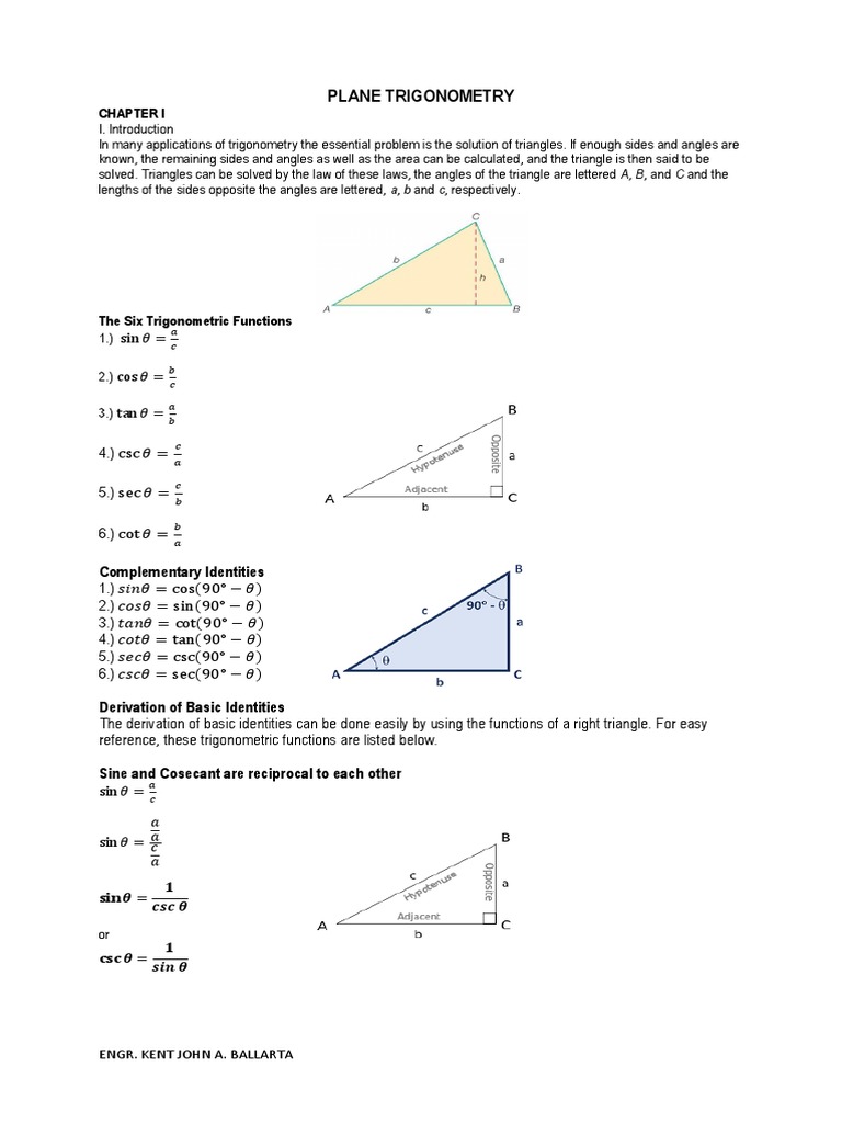 Plane Trigonometry 2 | PDF