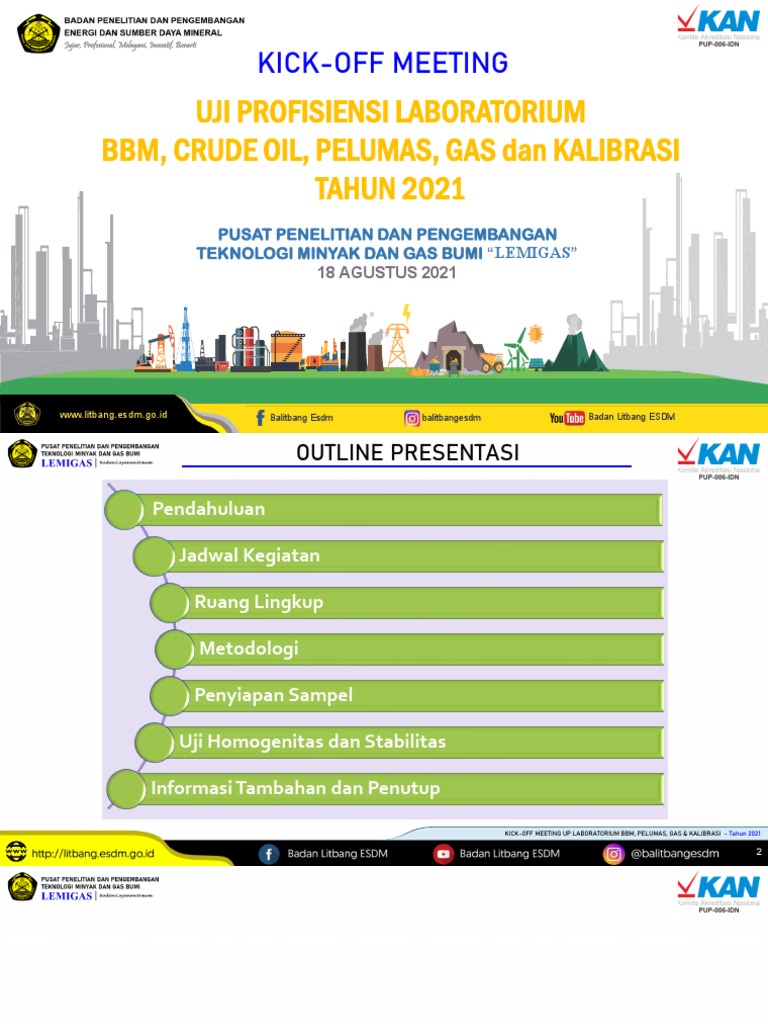 Presentasi Kick Off Meeting Lab Uji 2021 | PDF
