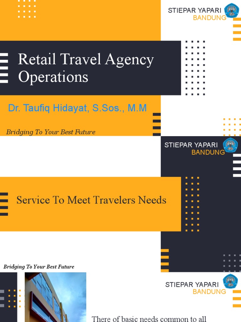 Retail Travel Agency Operations Guide | PDF | Marketing | Business Process