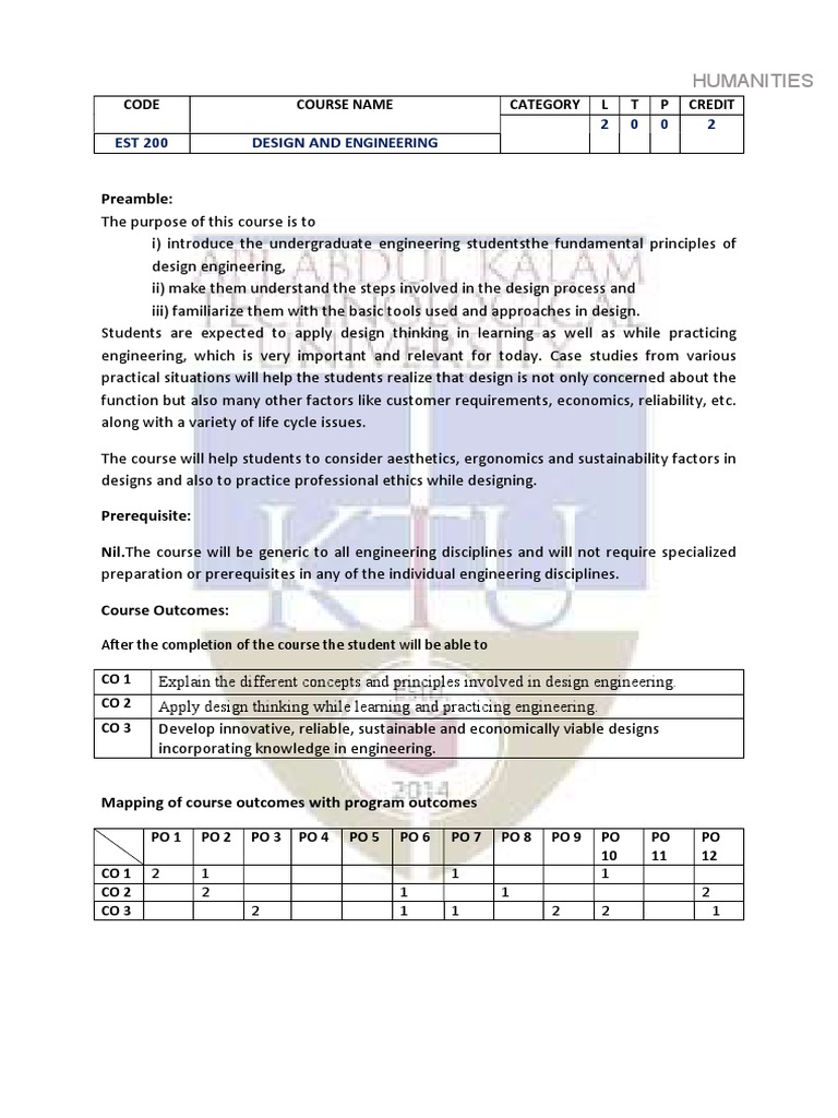 02.EST200-Design and Engineering | PDF | Design | Design Thinking