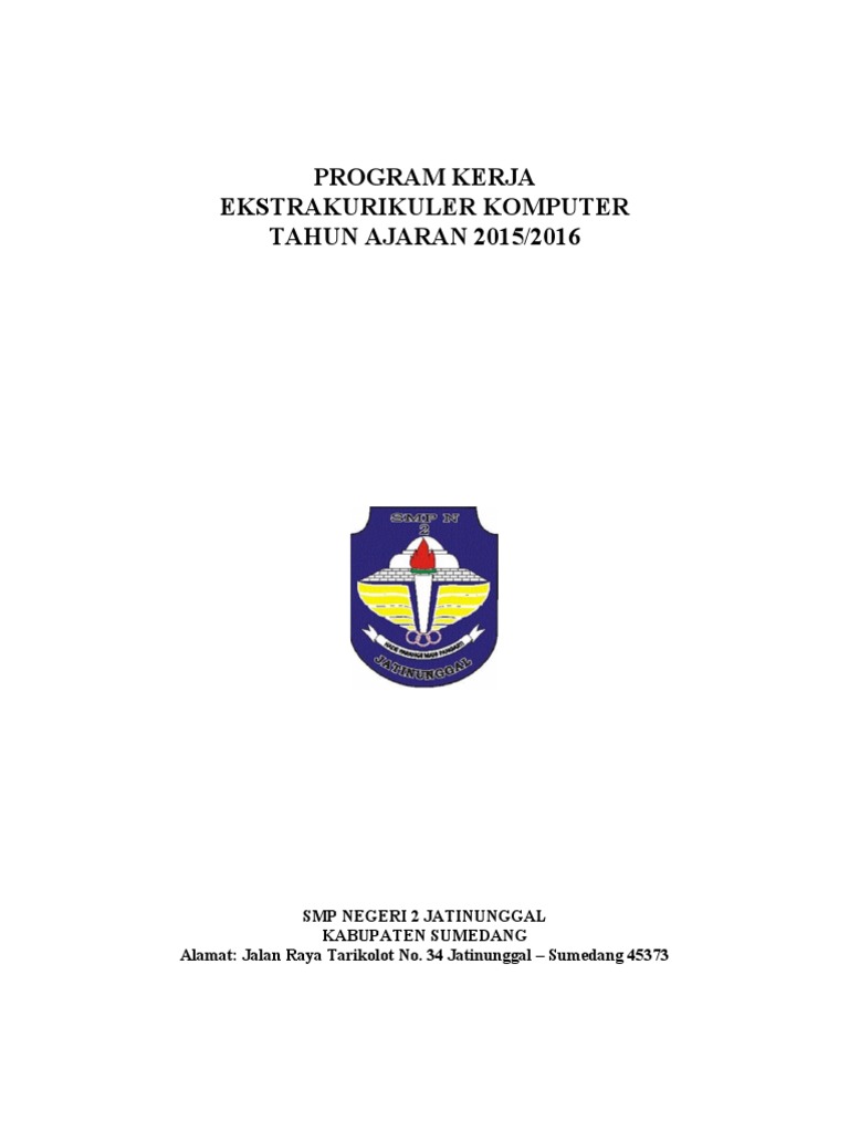 Program Kerja Ekstra Komputer 2015 | PDF