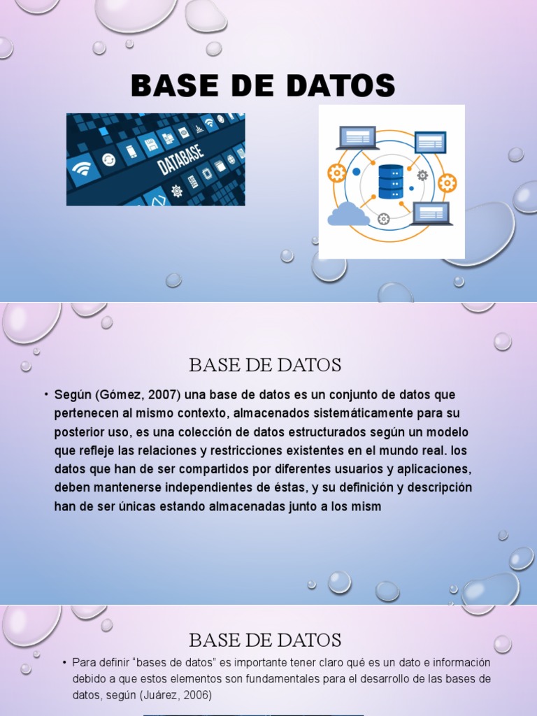 Base de Datos | PDF | Bases de datos | Archivo de computadora