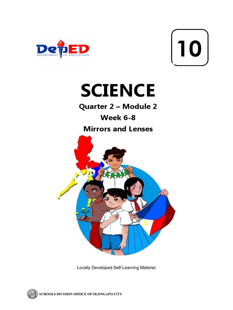 Science 10 Module 2 Week 6-8 - Mabini | PDF | Mirror | Optics