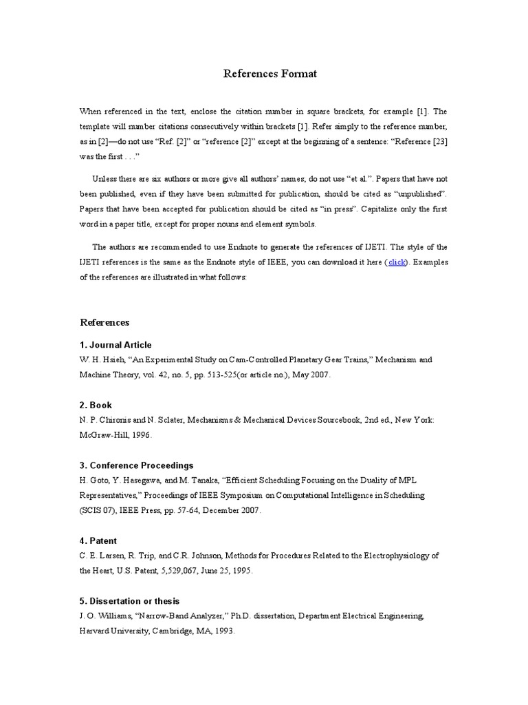 References Format | PDF | Computing | Computer Science