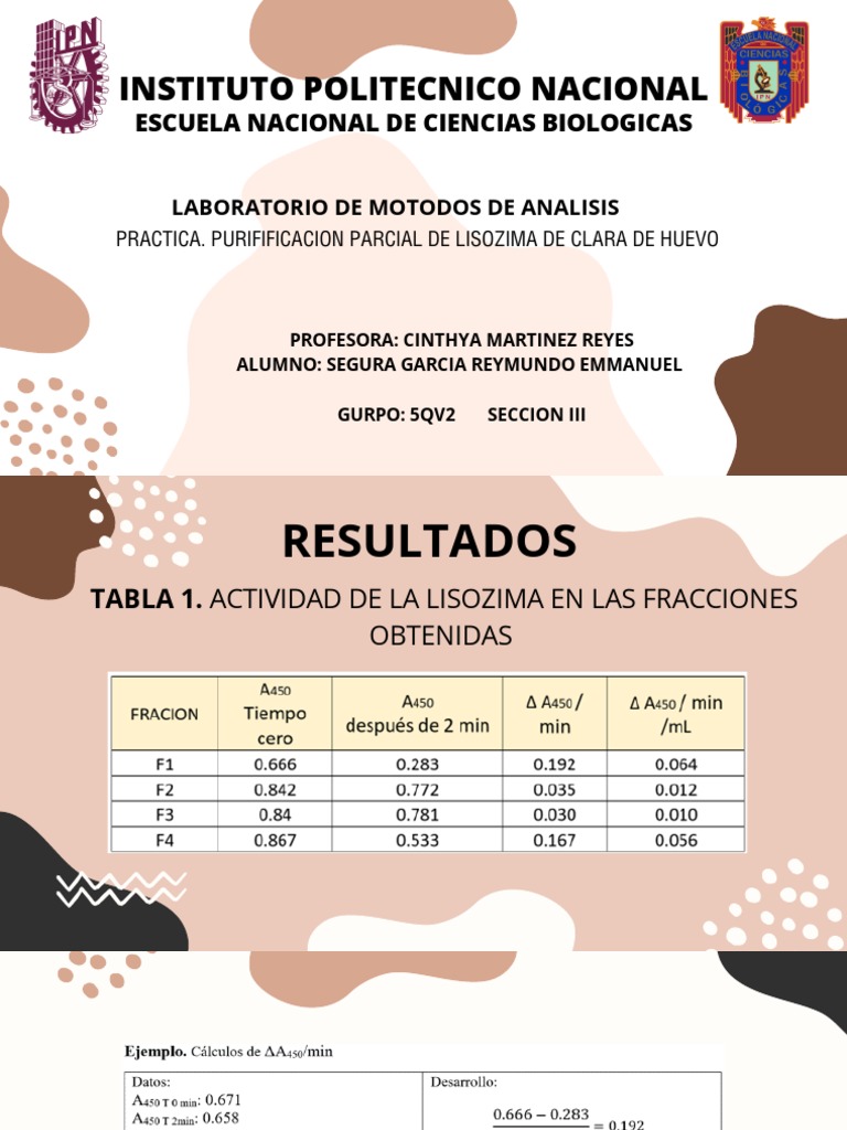 Purificación de Lisozima en Huevo | PDF | Química | Ciencias de la vida